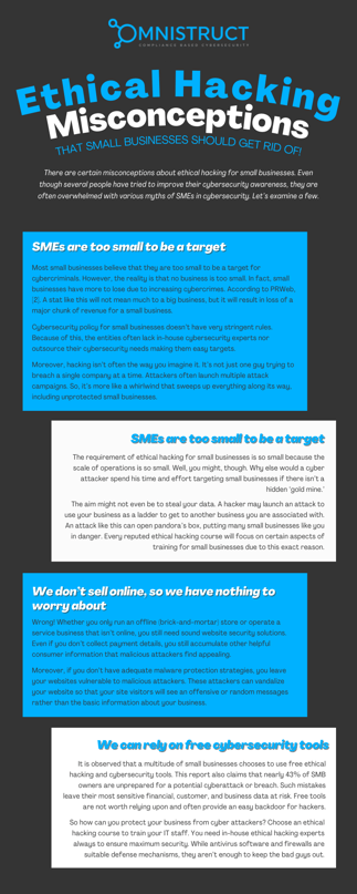 Ethical Hacking Misconceptions (Infographic) - June 11, 2021